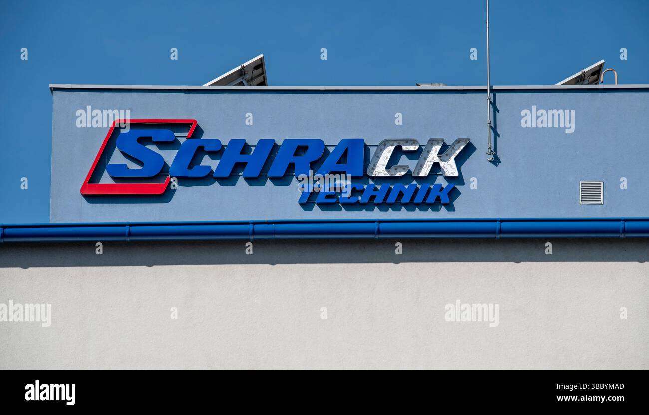 Bratislava, Slovakia - May, 10, 2025 : Schrack Technik logo on the ...