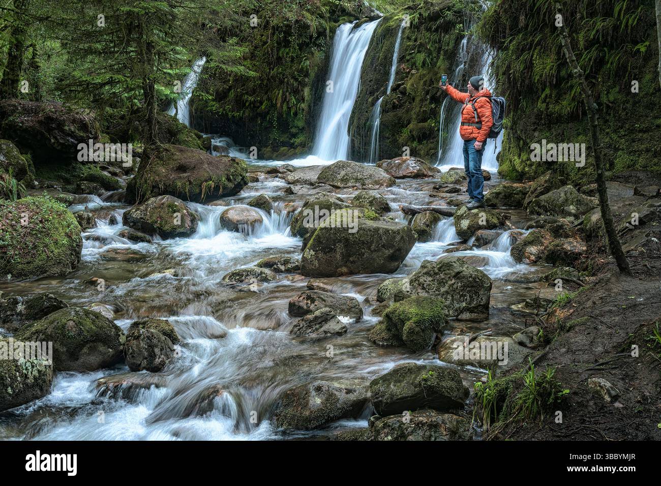 Man captures the rushing waters of Glenmalure’s wild waterfall deep in ...