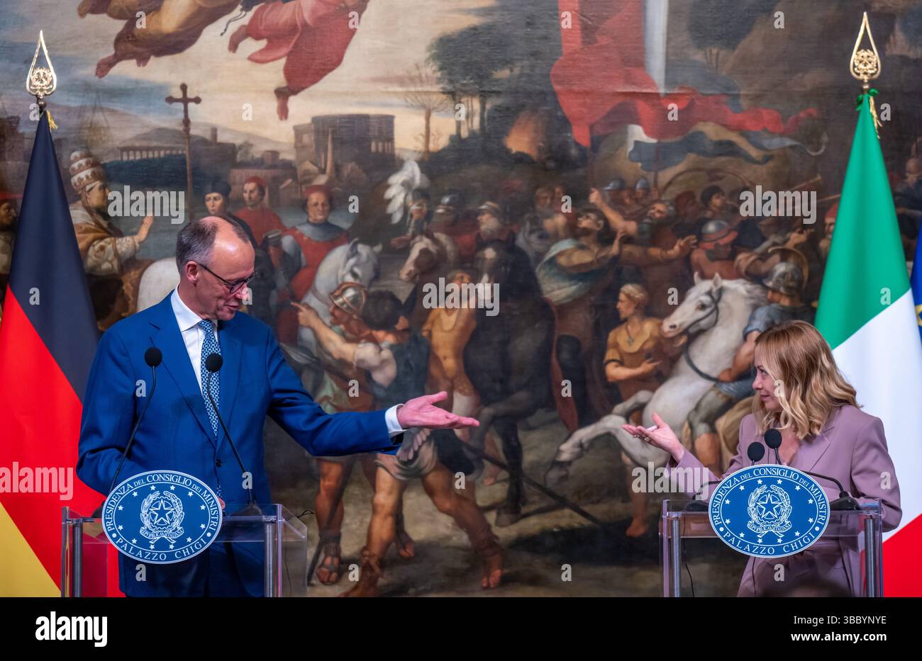 Rom, Italy. 17th May, 2025. Federal Chancellor Friedrich Merz (CDU ...