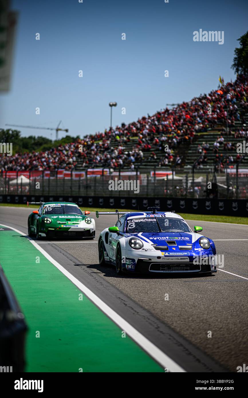Imola, Italy. 17th May, 2025. #3 Theo Oeverhaus (DEU, Proton Huber ...
