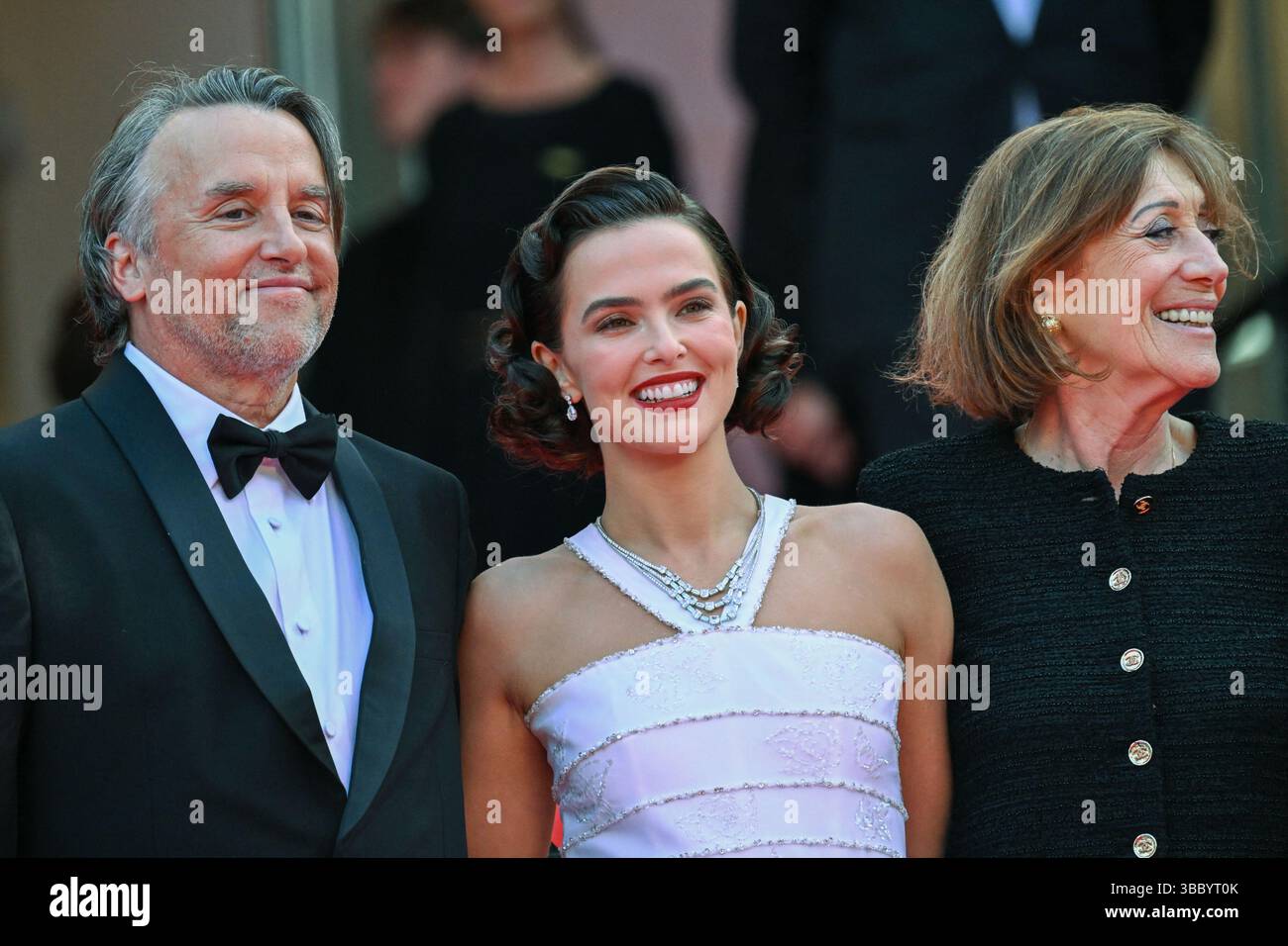 Cannes, France. 17th May, 2025. Richard Linklater, Zoey Deutch and ...