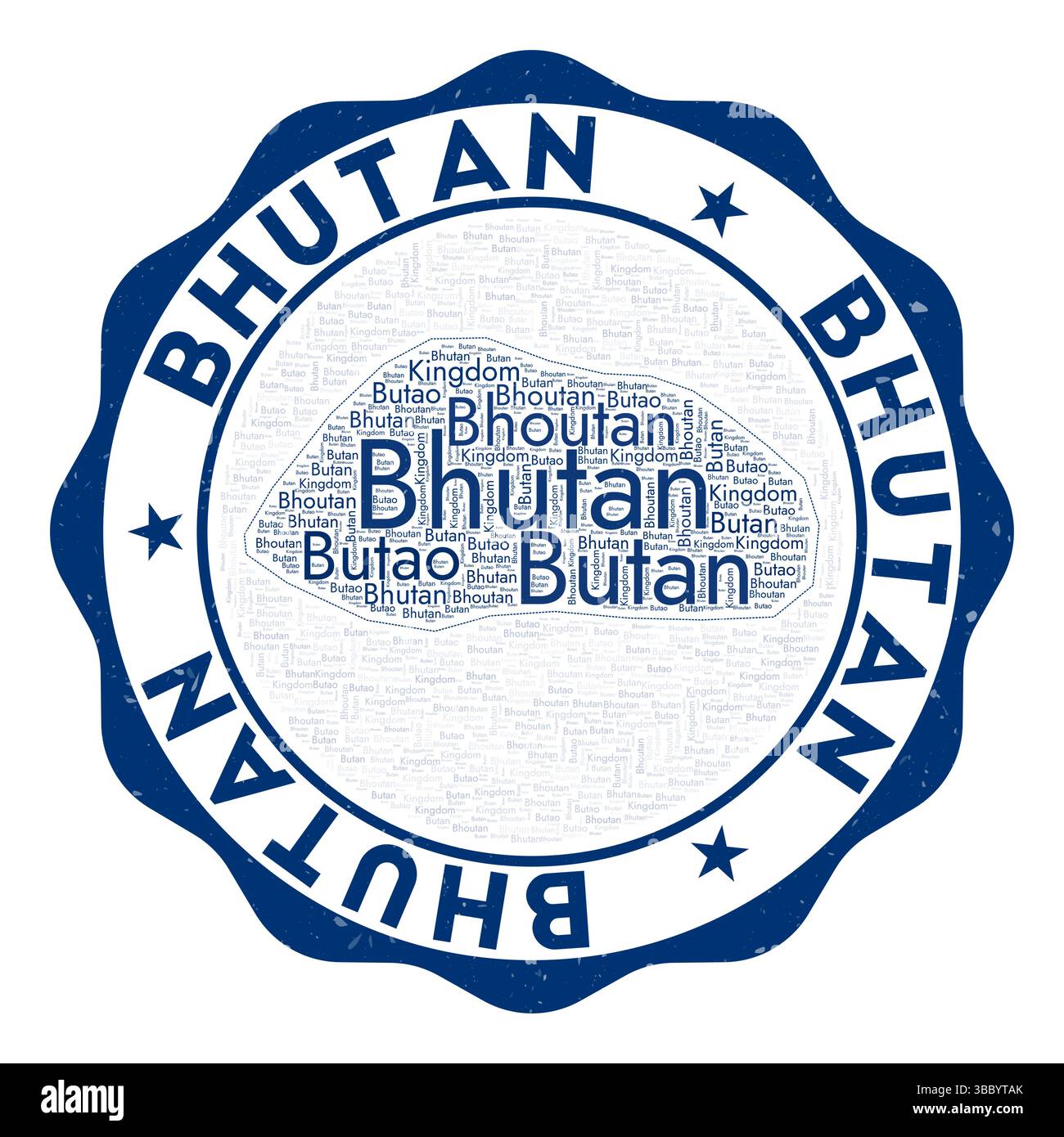 Bhutan national flag in Stock Vector Images - Alamy