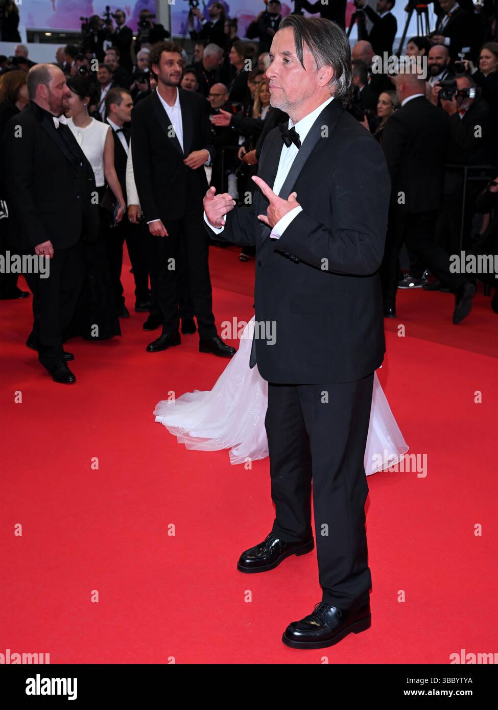 Cannes, France. 17th May, 2025. evening 5 - red carpet of the film Nouvelle Vague (New Wave) In ...