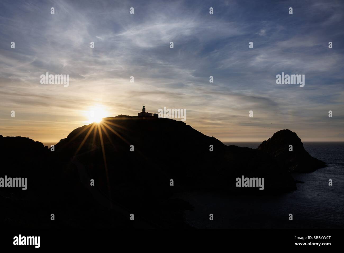 22 April 2025, France, L·ile-Rousse: View of L'Île-Rousse on the island ...