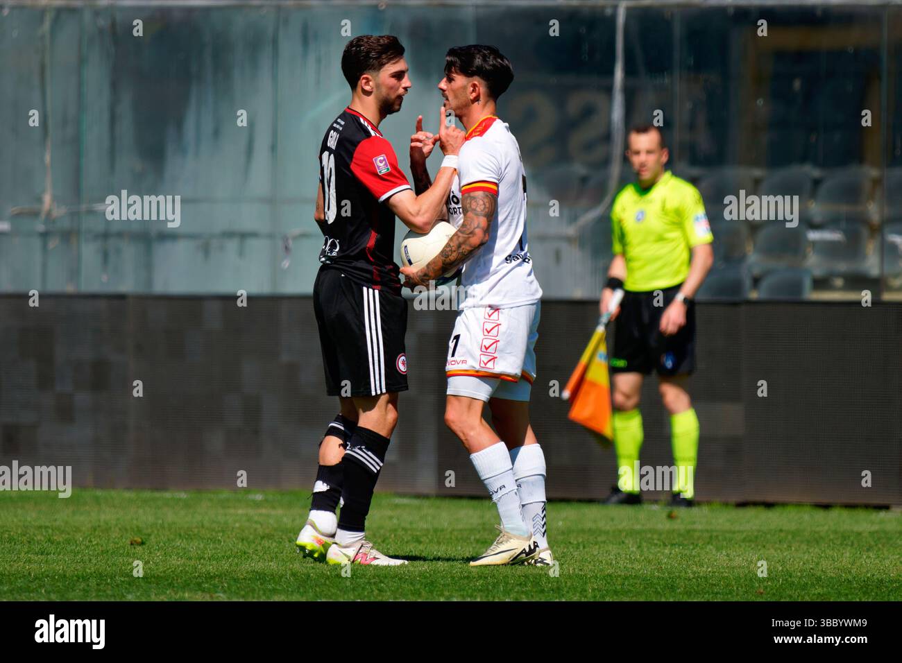 Foggia, Italy. 17th May, 2025. Antonio Gala of Foggia and Damiano Lia ...