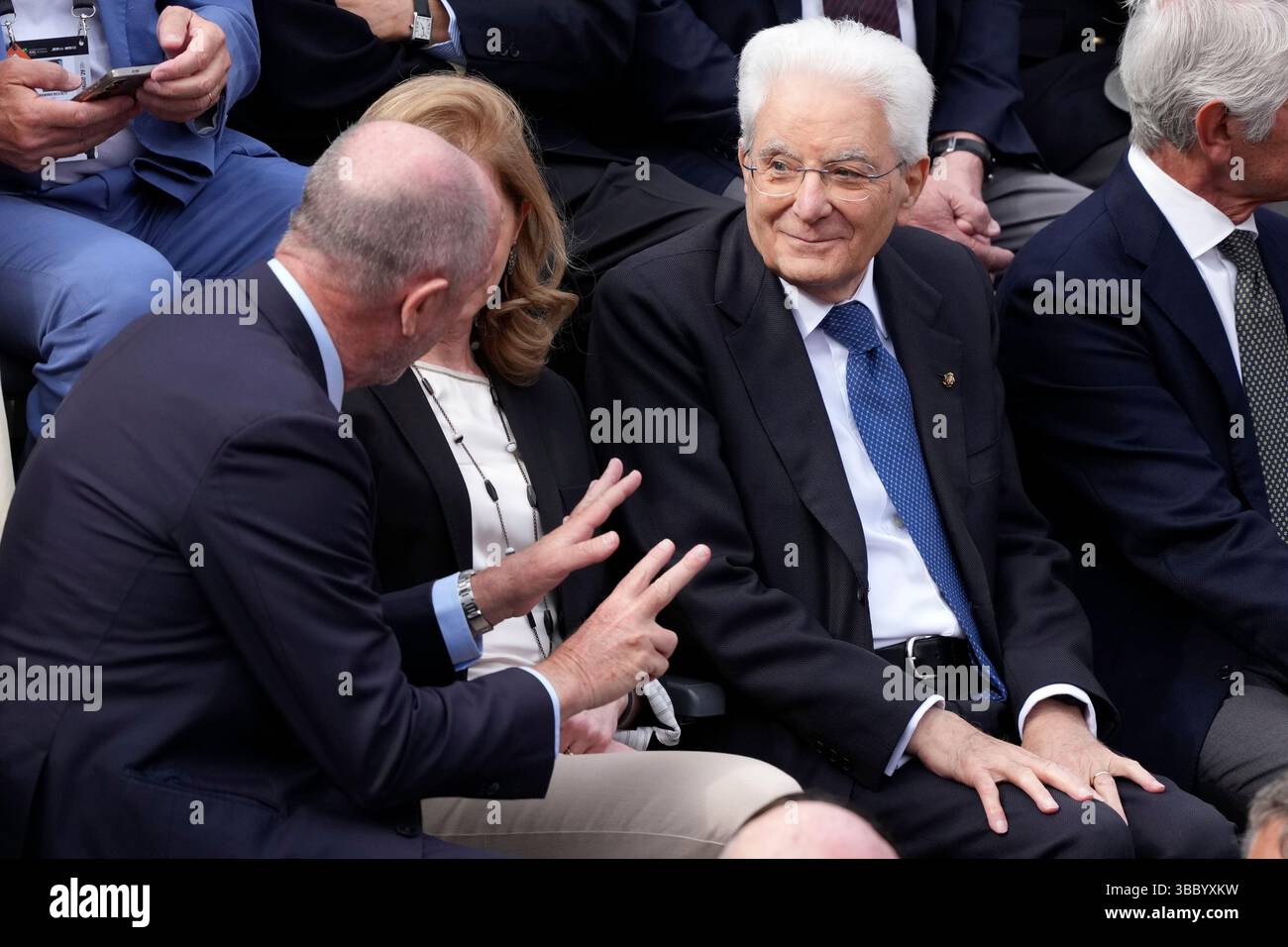 Rome, Italy. 17th May, 2025. The President of italian republic Sergio ...
