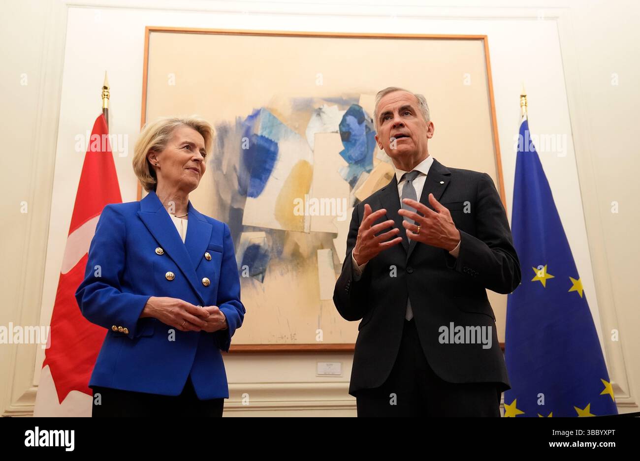 Rome, Italy. 17th May, 2025. Prime Minister Mark Carney meets with ...