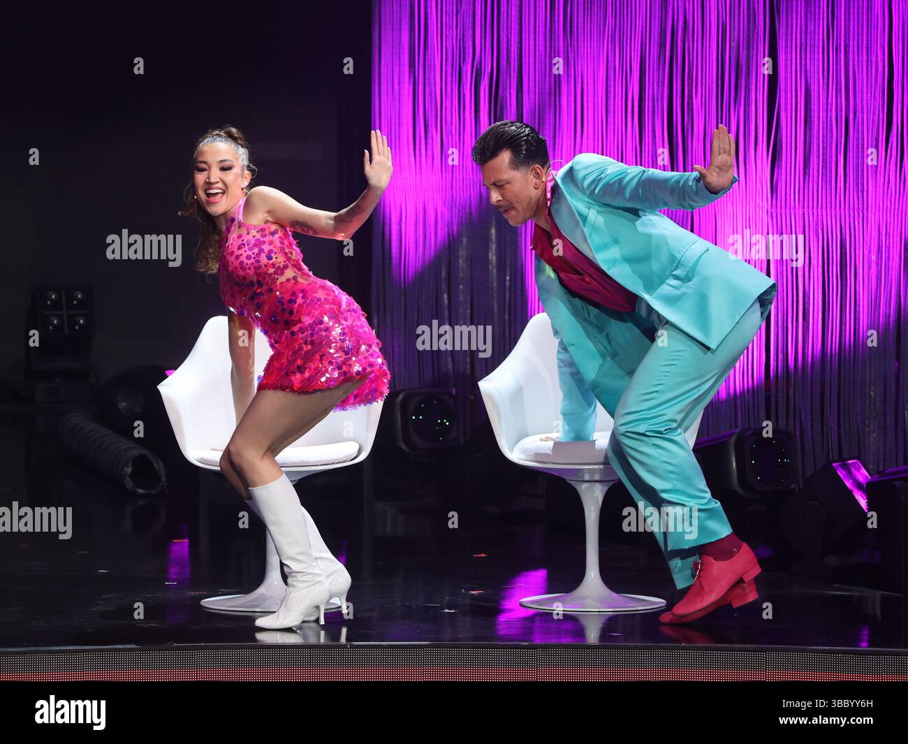 Rome, Italy. 17th May, 2025. Rome, Rai auditorium of the Foro Italico, TV show "Dreaming ...