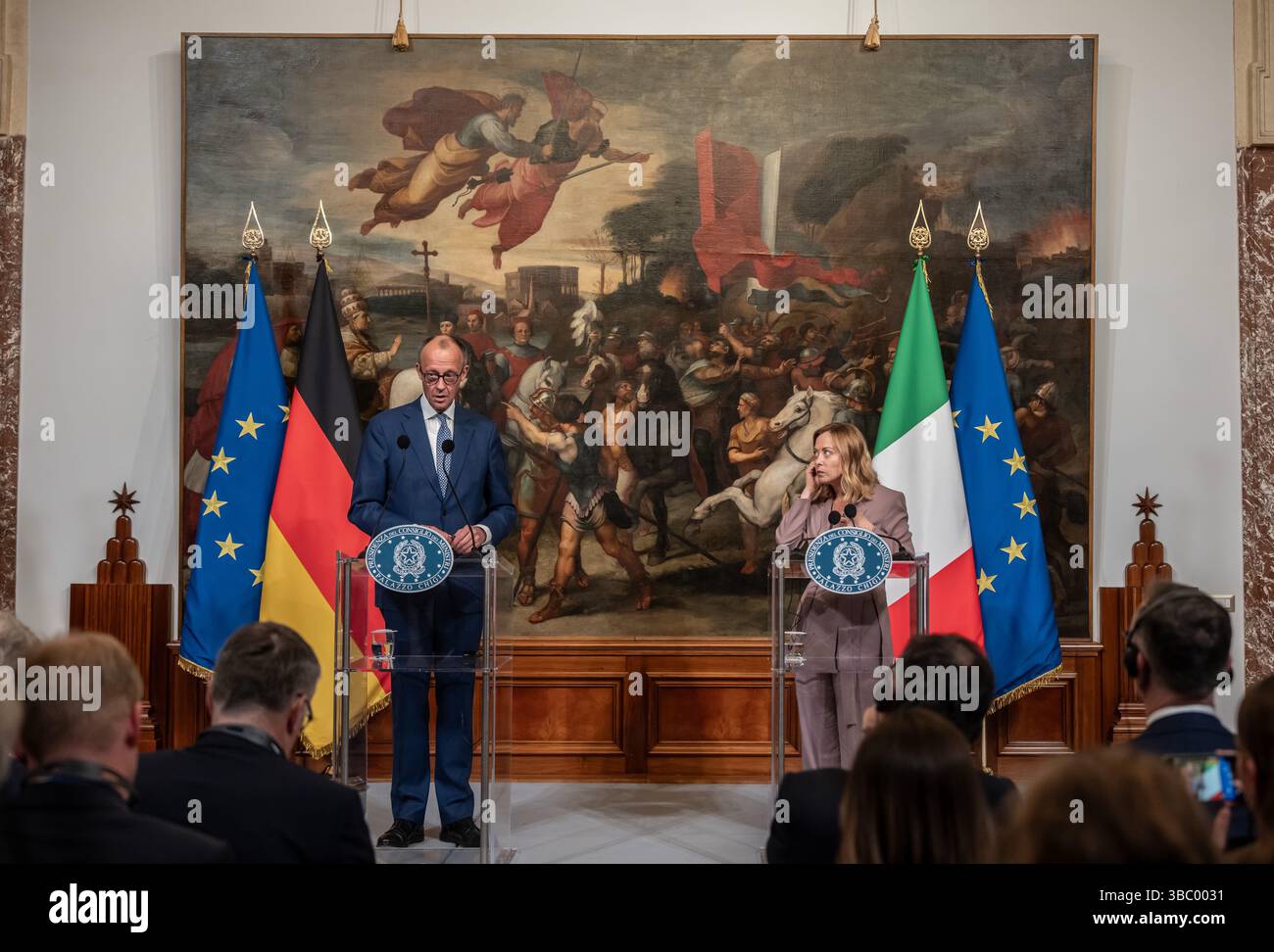 Rom, Italy. 17th May, 2025. Federal Chancellor Friedrich Merz (CDU ...