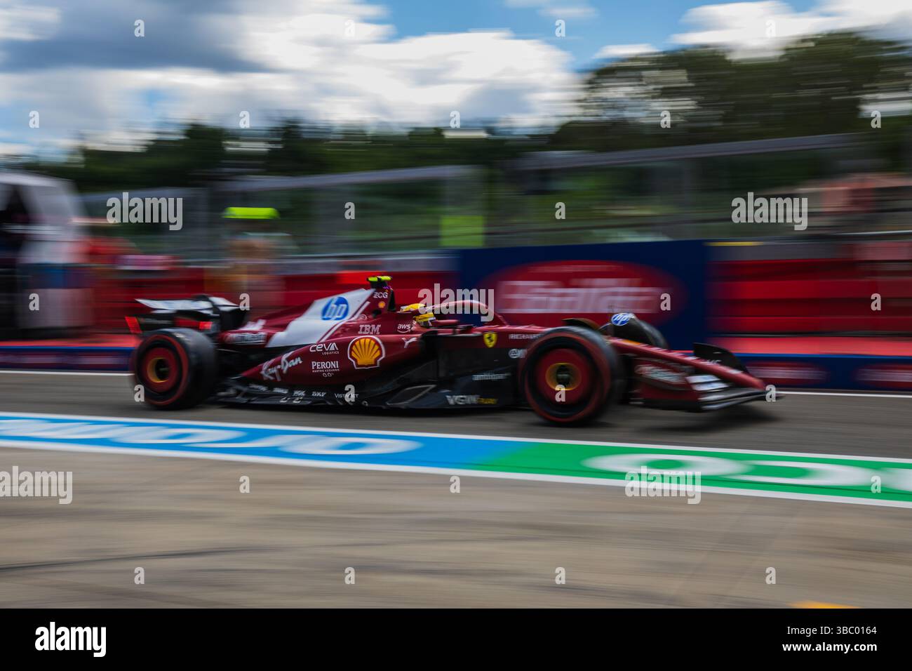 Autodromo Enzo e Dino Ferrari, Imola, Italy.17.May.2025; Lewis Hamilton ...