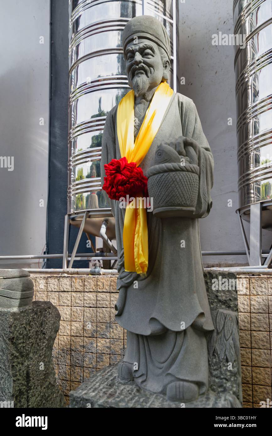 Kuala Lumpur, Malaysia - Feb. 19, 2025: Statue no.15 of the 24 Filial ...