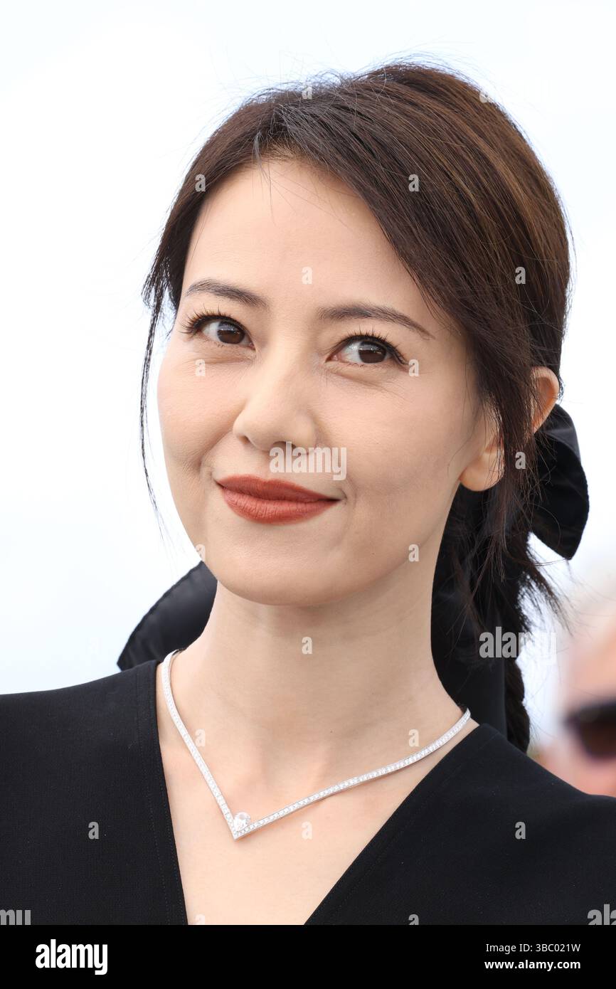 Cannes, France. 17th May, 2025. Gao Yuan Yuan during the 'Sons of the Neon Night' photocall ...