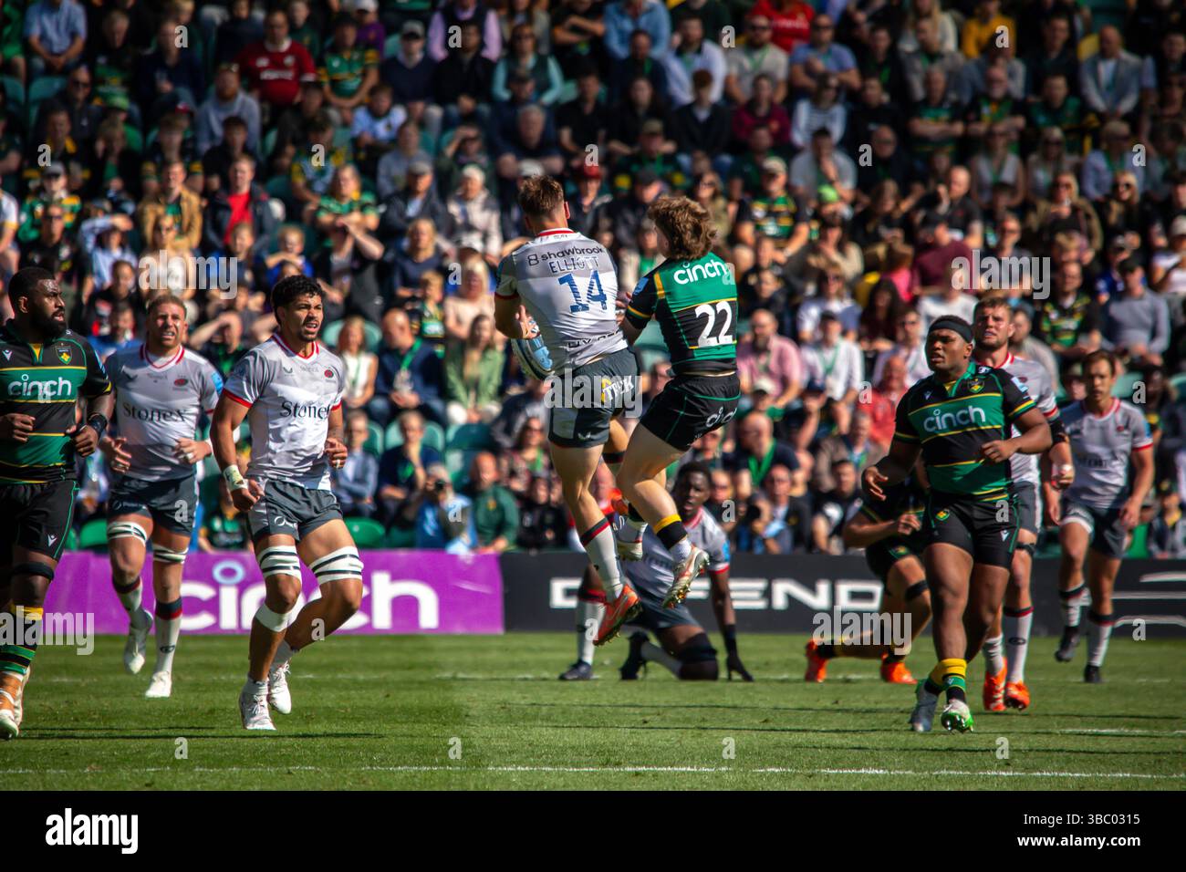 Northampton, UK, 17th May 2025 Northampton Saints 22 Jake Garside ...