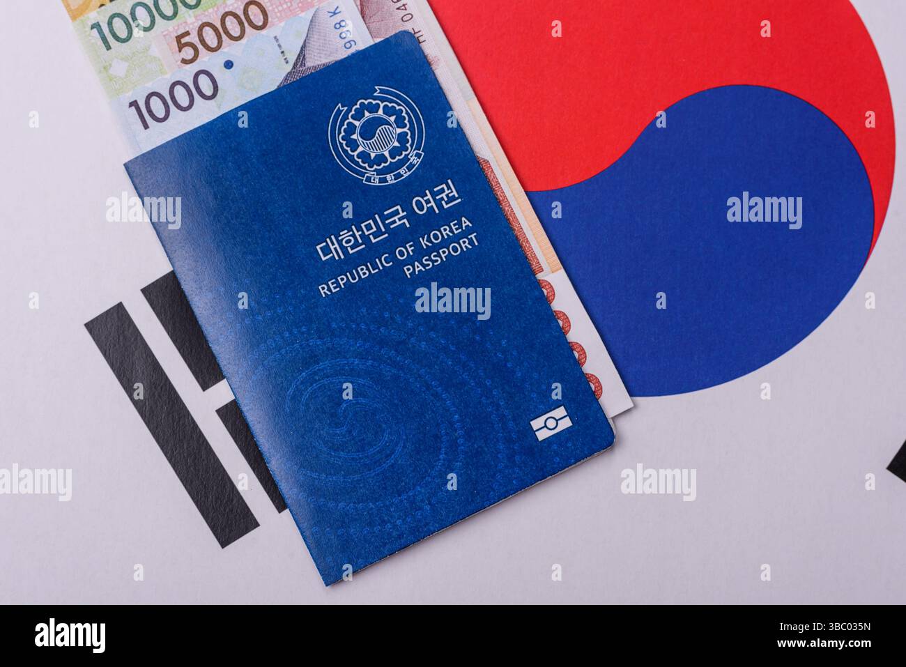 Korean passport for travelling, flying and doing business. South korea ...