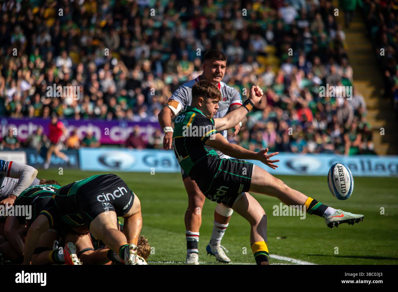 Northampton, UK, 17th May 2025 Northampton Saints replacement scrum ...
