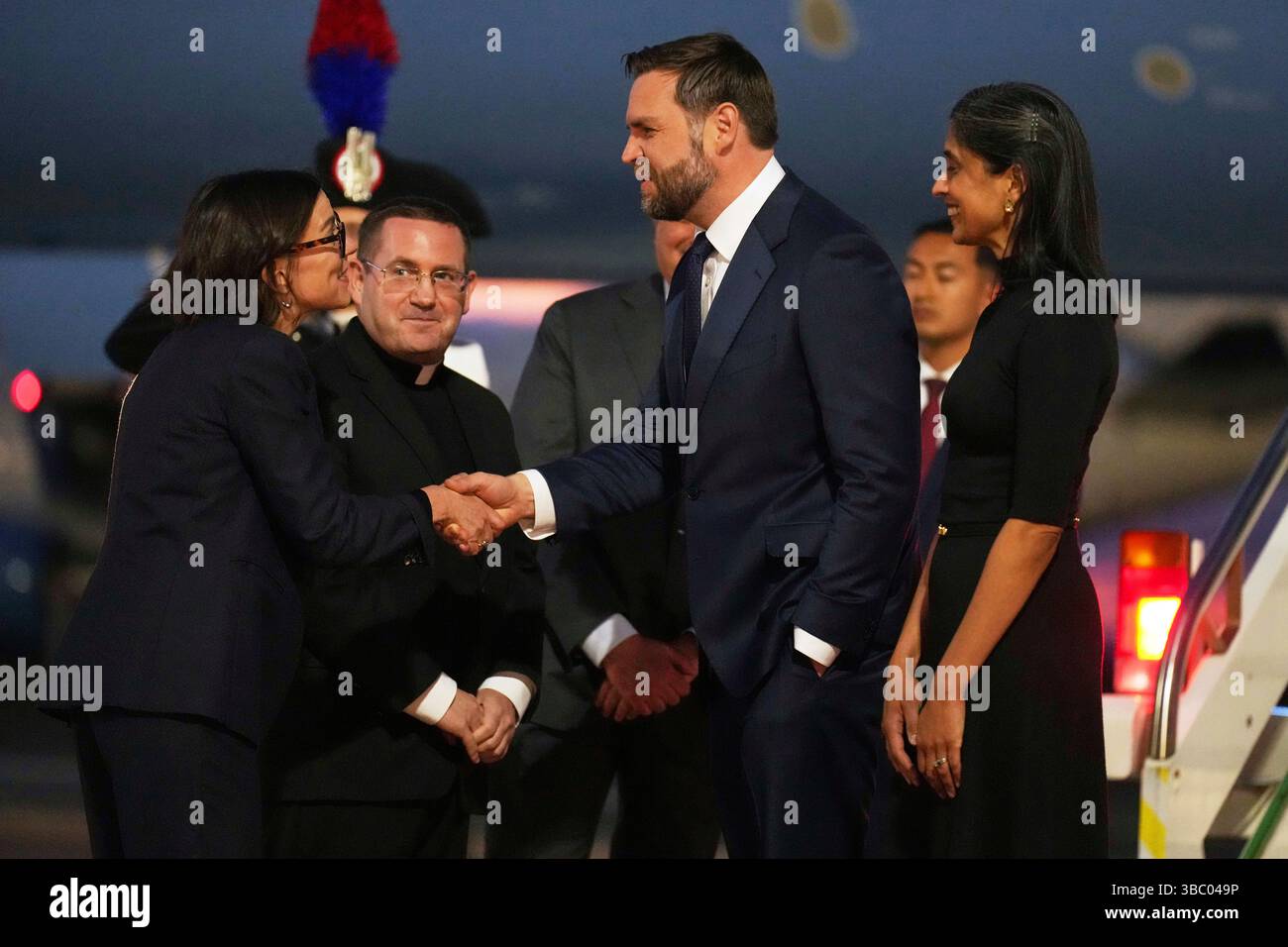 Second lady Usha Vance, from right, and Vice President JD Vance, are ...