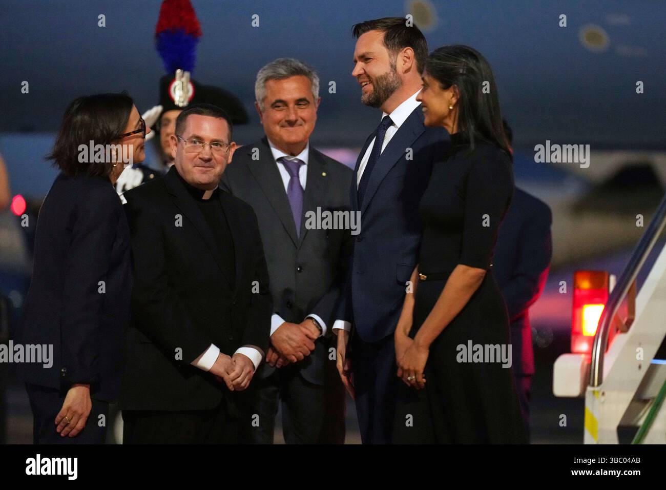 Vice President JD Vance and second lady Usha Vance arrive on Air Force ...