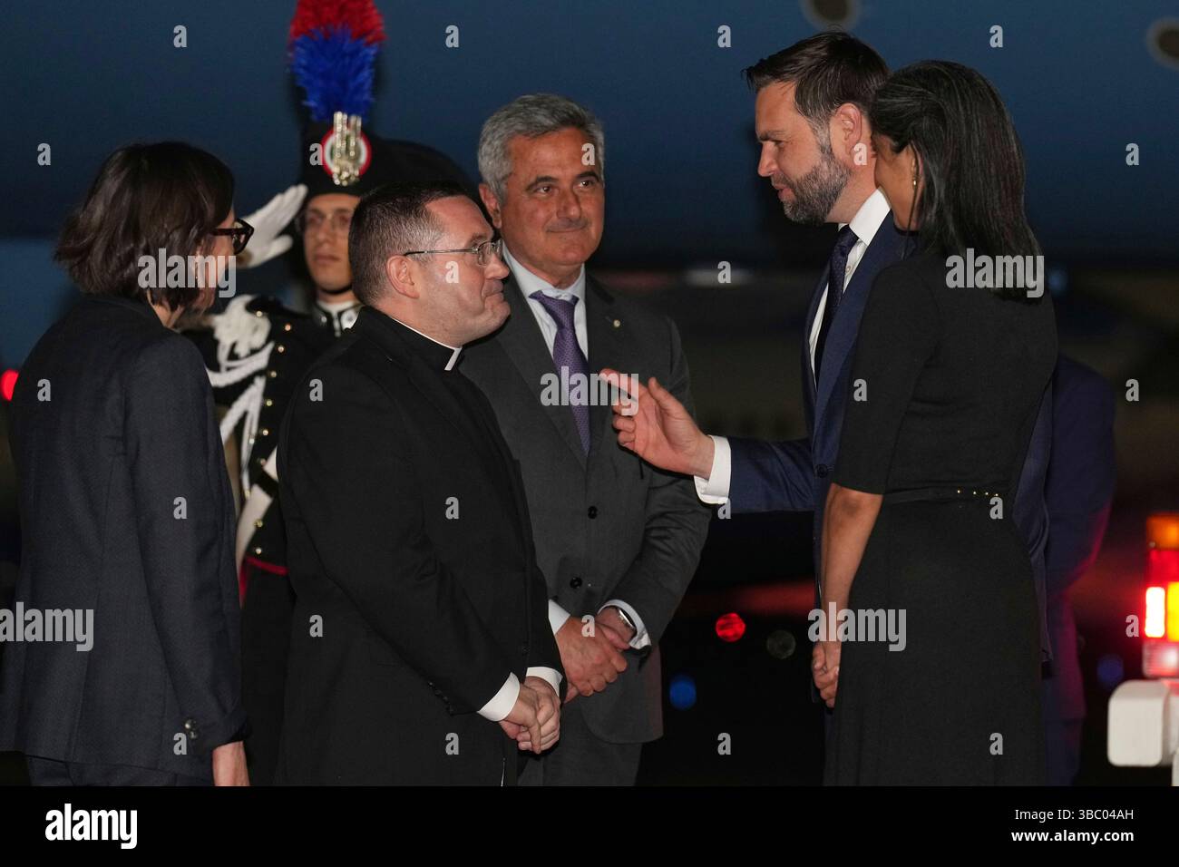 Second lady Usha Vance, from right, and Vice President JD Vance are ...