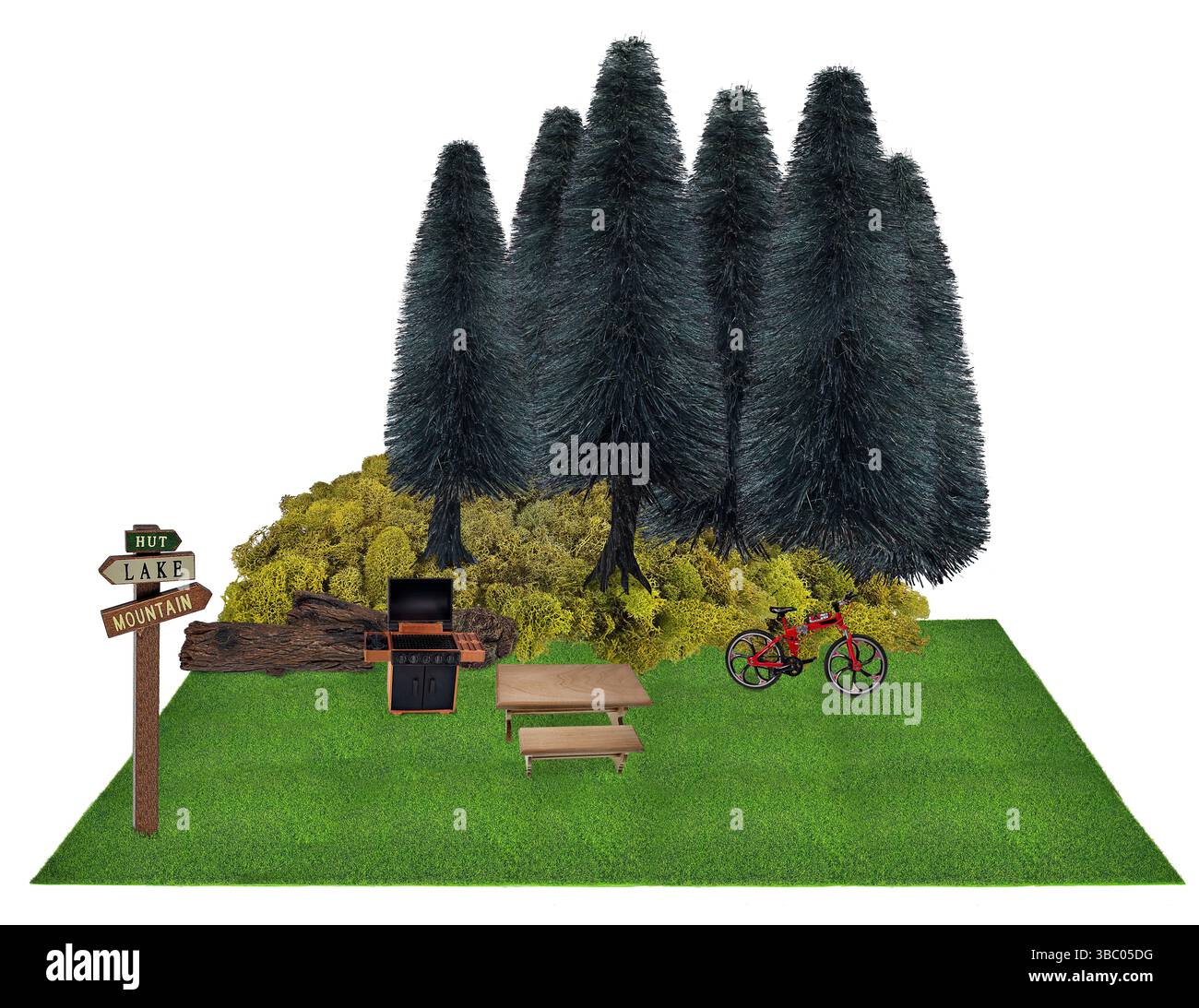 Family picnic bbq party Cut Out Stock Images & Pictures - Alamy