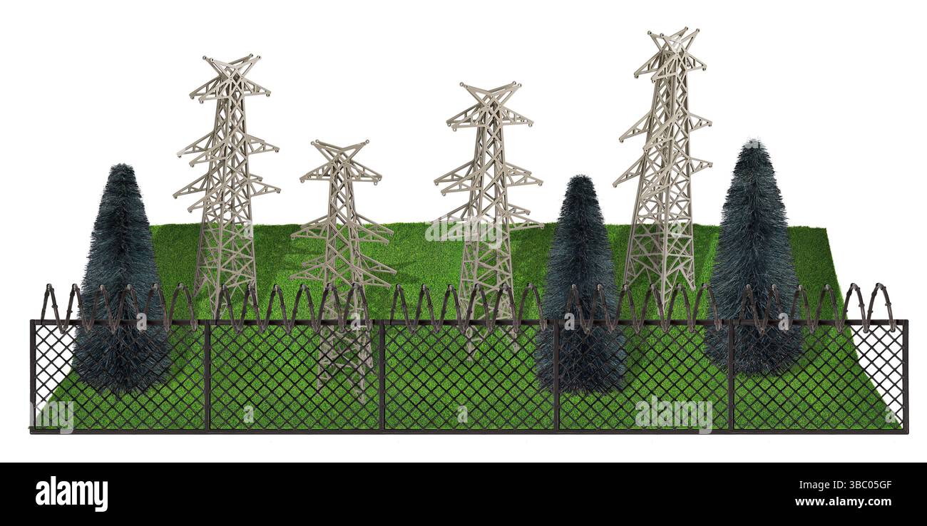 Trees green grass wood transport Cut Out Stock Images & Pictures - Alamy