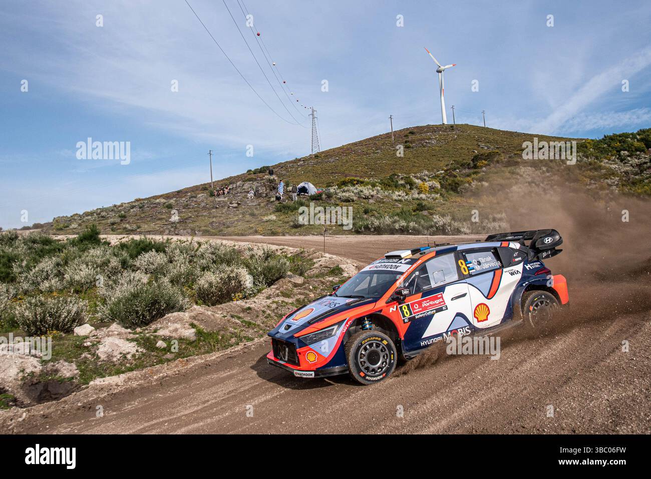 Ott TÄNAK(Est),Martin JÄRVEOJA(Est) on a HYUNDAI i20 N Rally1 of a team ...