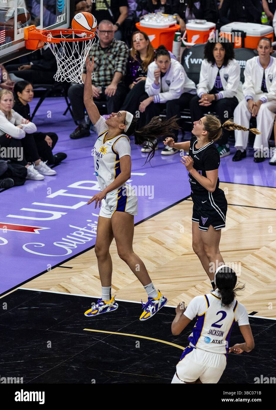 May 16 2025 San Francisco CA, U.S.A. Los Angeles forward Dearica Hamby ...