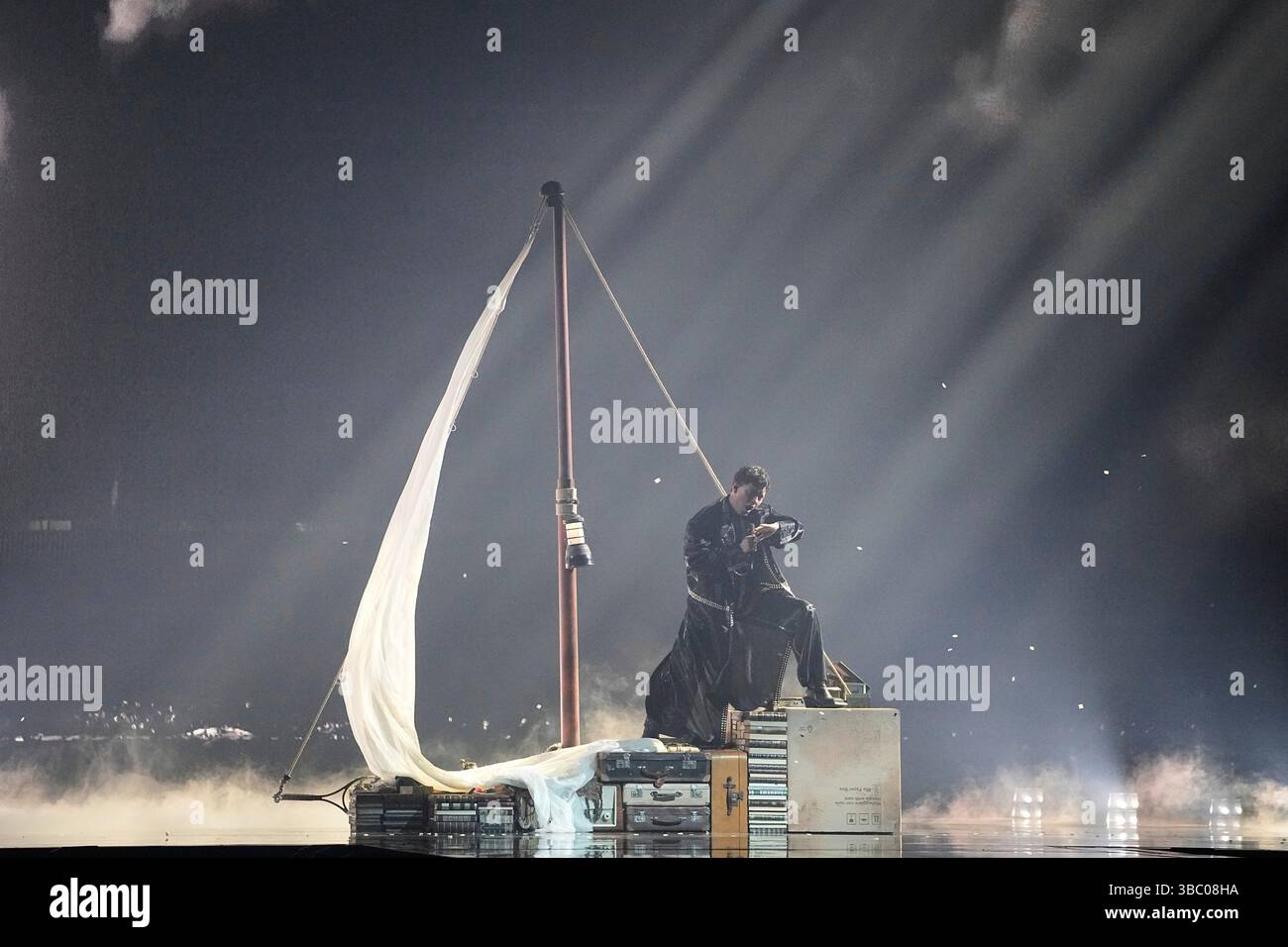 JJ from Austria performs the song "Wasted Love" during the Grand Final ...