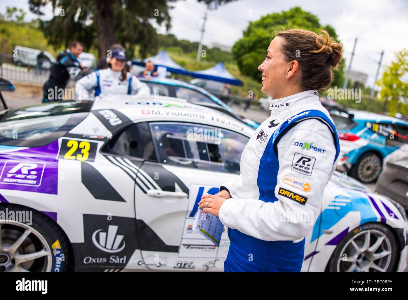 Antibes, France. 17th May, 2025. VIDUEIRA Mireille, REY Jeanne, Alpine A110 RGT, Team Bonneton ...