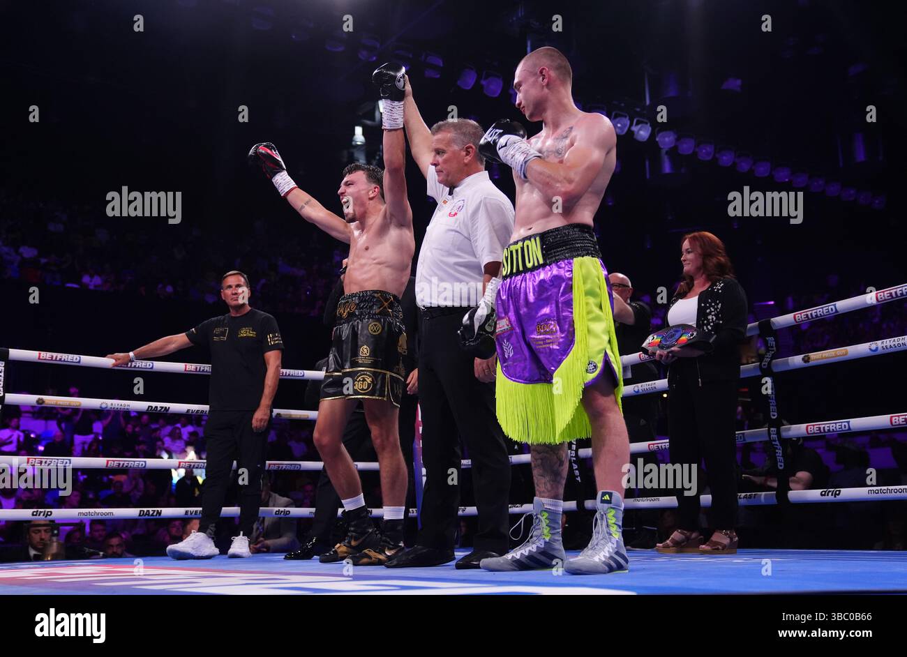 George Liddard after beating Aaron Sutton in their Middleweight bout at ...