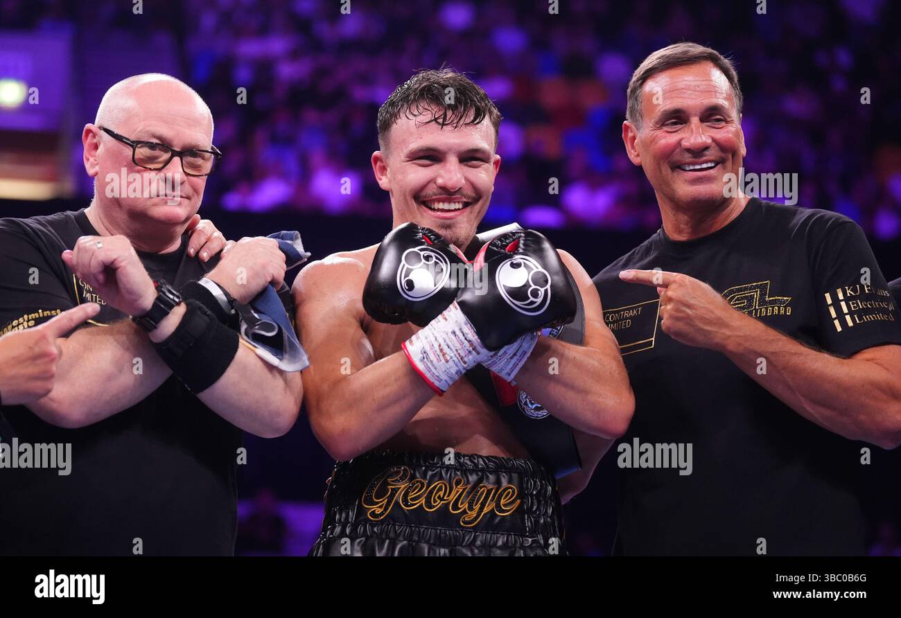 George Liddard after beating Aaron Sutton in their Middleweight bout at ...