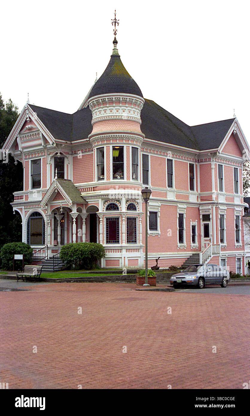 Old Town Eureka, CA, USA, approx. 1992. The 19th century Pinc Lady ...