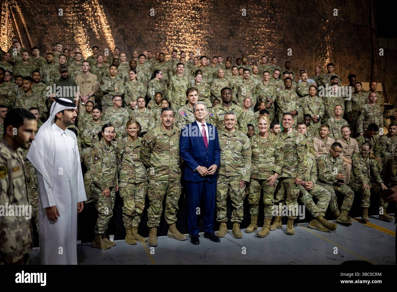 Doha, Qatar. 15 May, 2025. U.S Treasury Secretary Scott Bessent poses ...