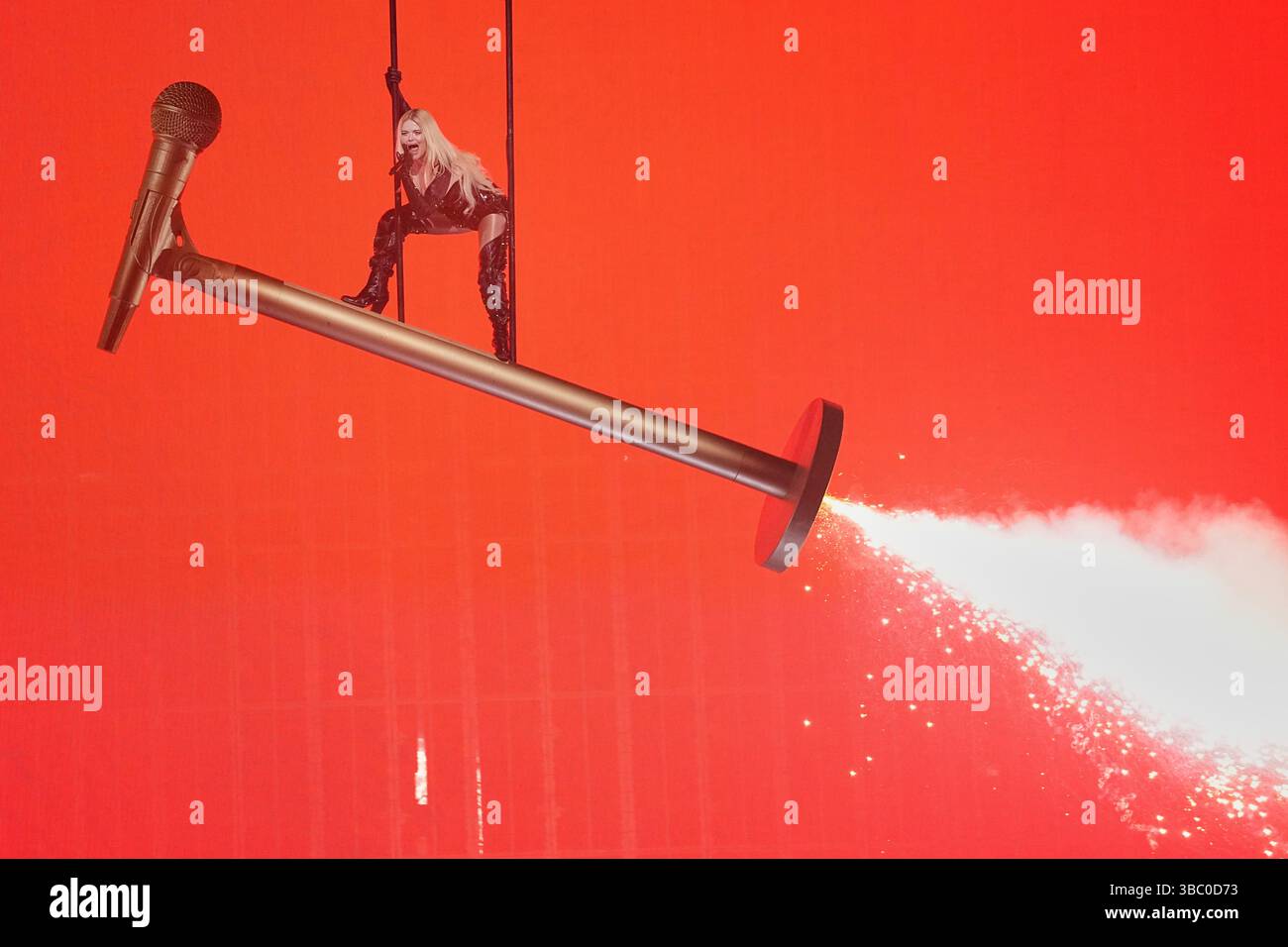 Erika Vikman from Finland performs the song "ICH KOMME" during the Grand Final of the 69th ...