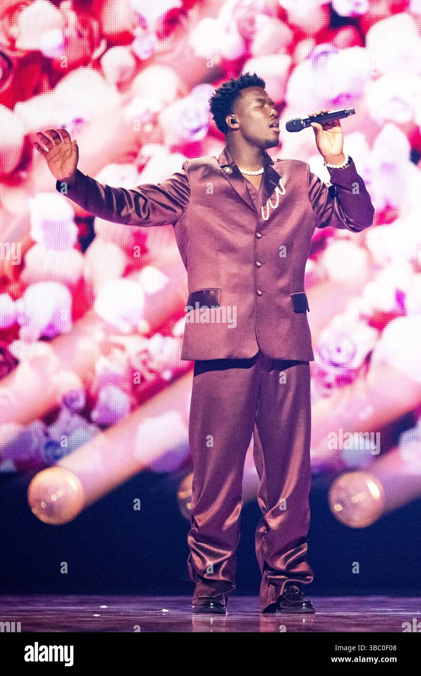 Basel, Switzerland. 17th May 2025. BASEL - Claude is performing in the ...