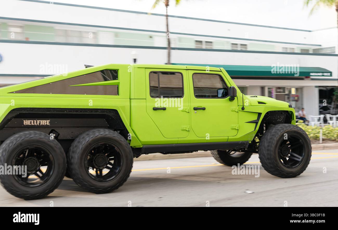 Miami, Florida, USA - November 20, 2024: Jeep Gladiator Apocalypse ...