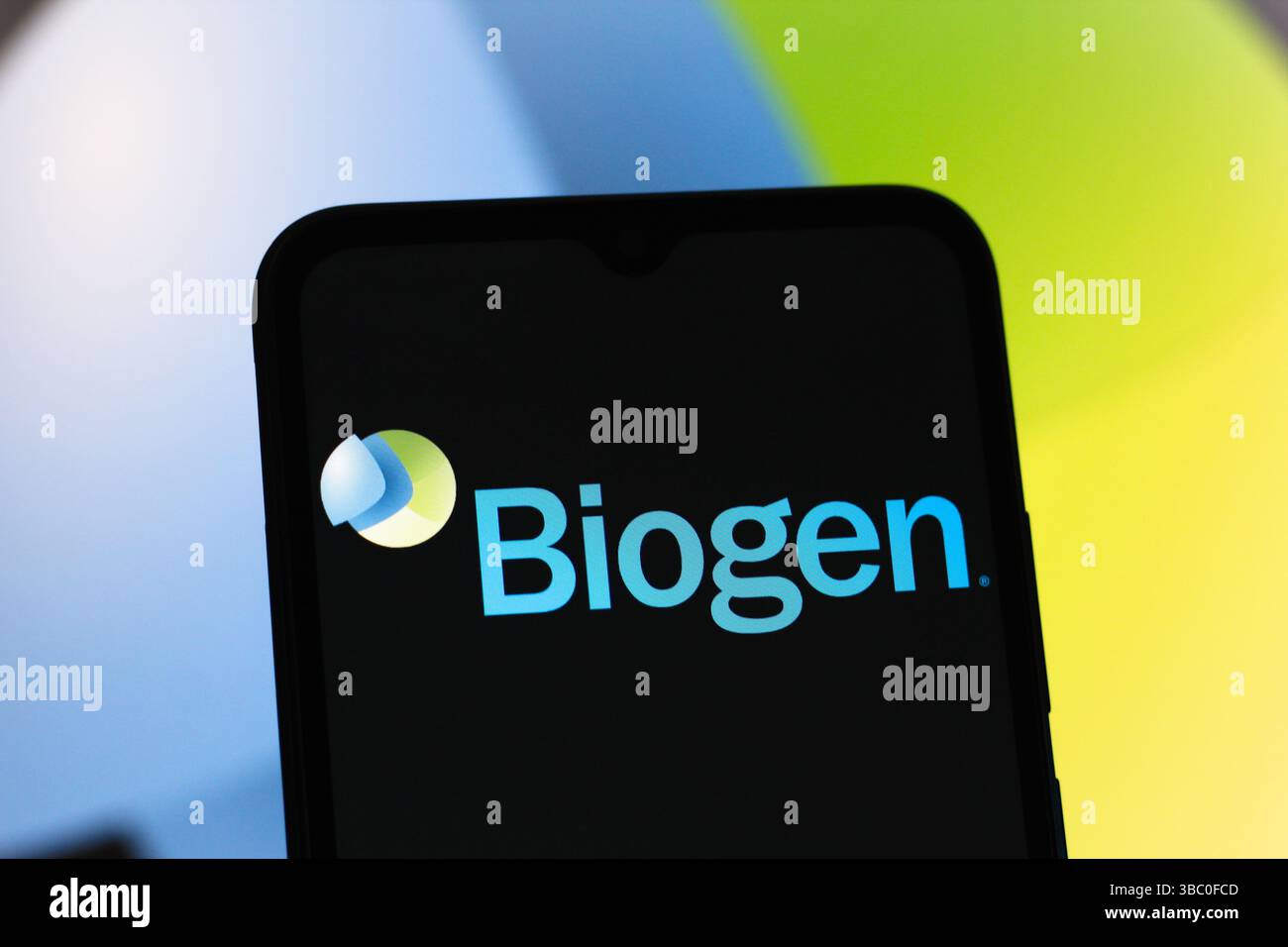 Canada. 17th May, 2025. In this photo illustration, the Biogen logo is ...