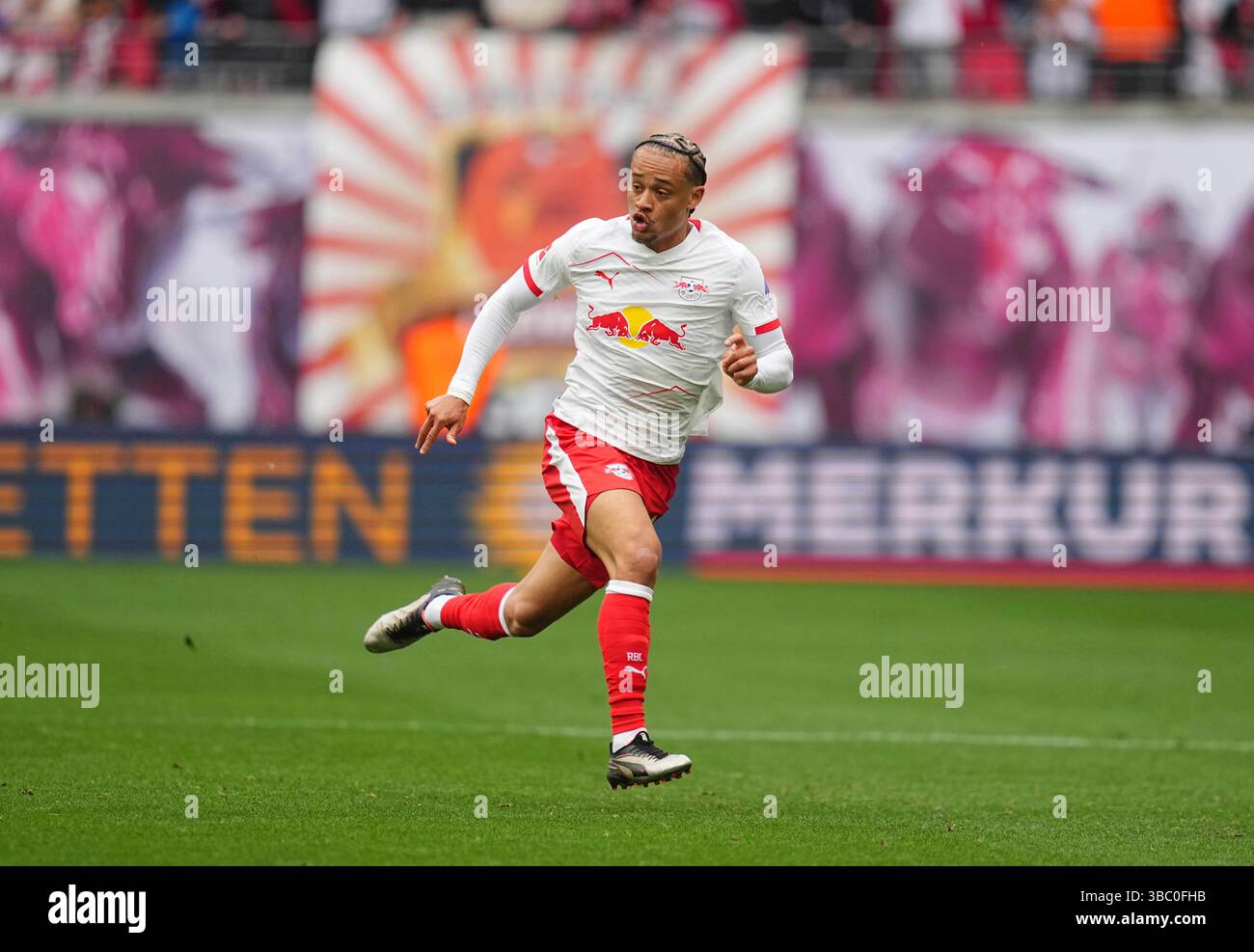 May 17 2025: Xavi Simons of RB Leipzig looks on during a 1. Bundesliga ...