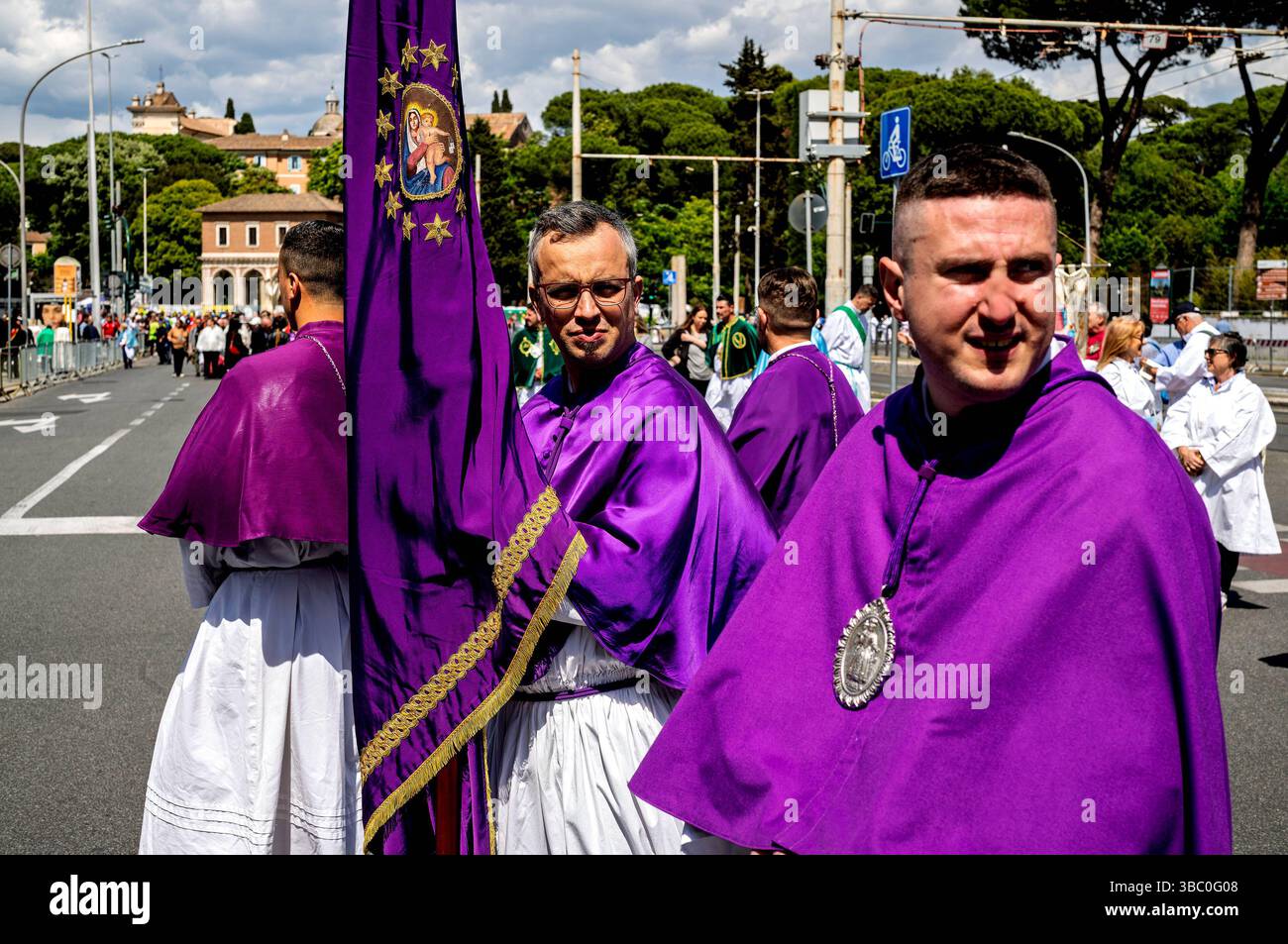 The Jubilee of the Brotherhoods in Rome ROME, ITALY - MAY 17 ...