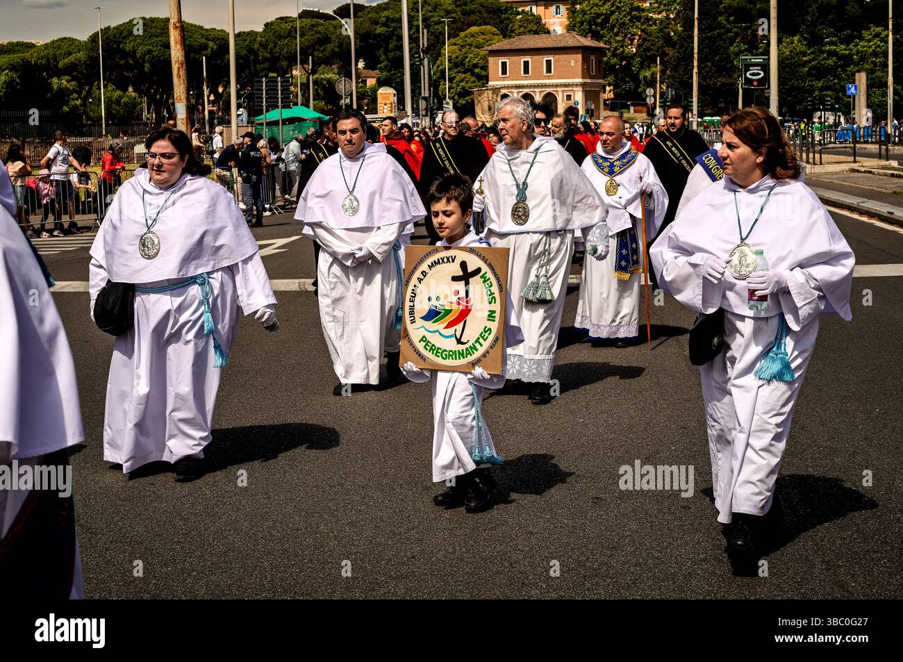 The Jubilee of the Brotherhoods in Rome ROME, ITALY - MAY 17 ...