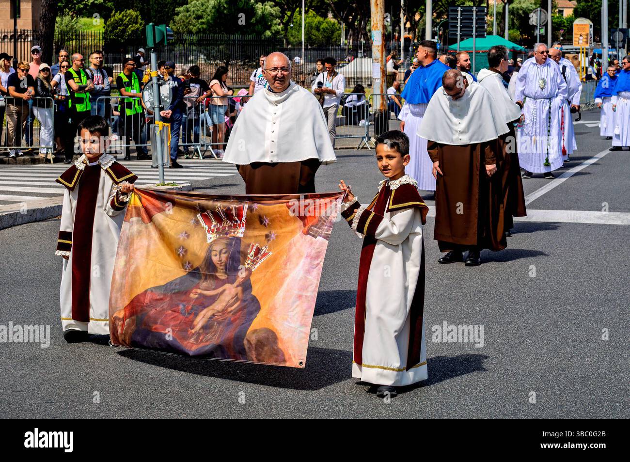 The Jubilee of the Brotherhoods in Rome ROME, ITALY - MAY 17 ...