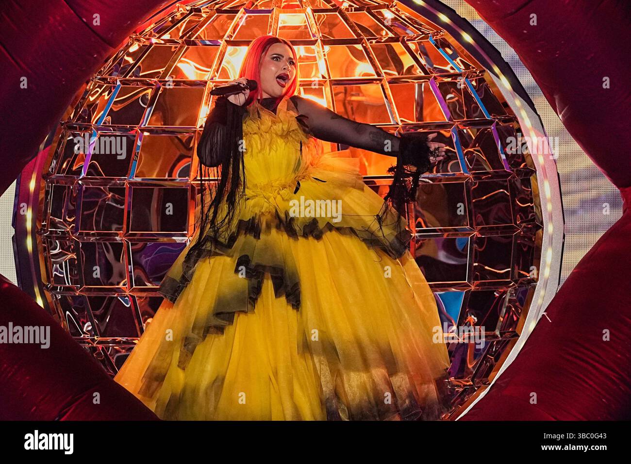 Miriana Conte from Malta performs the song "SERVING" during the Grand ...