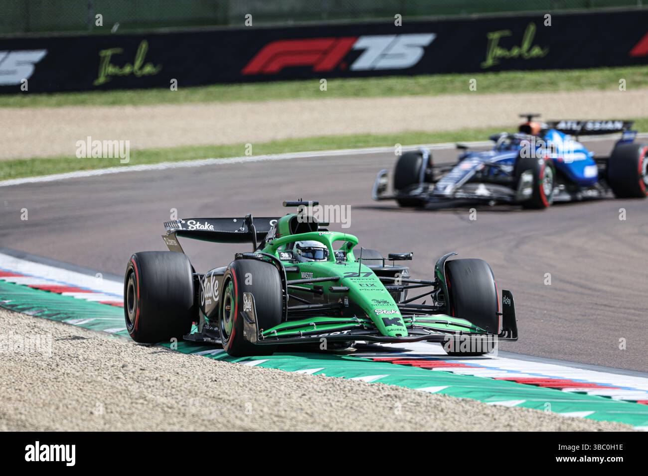 Imola, Bo, ITALY. 17th May, 2025. Nico Hulkenberg (GER) - Stake F1 Team Sauber - Sauber C45 ...