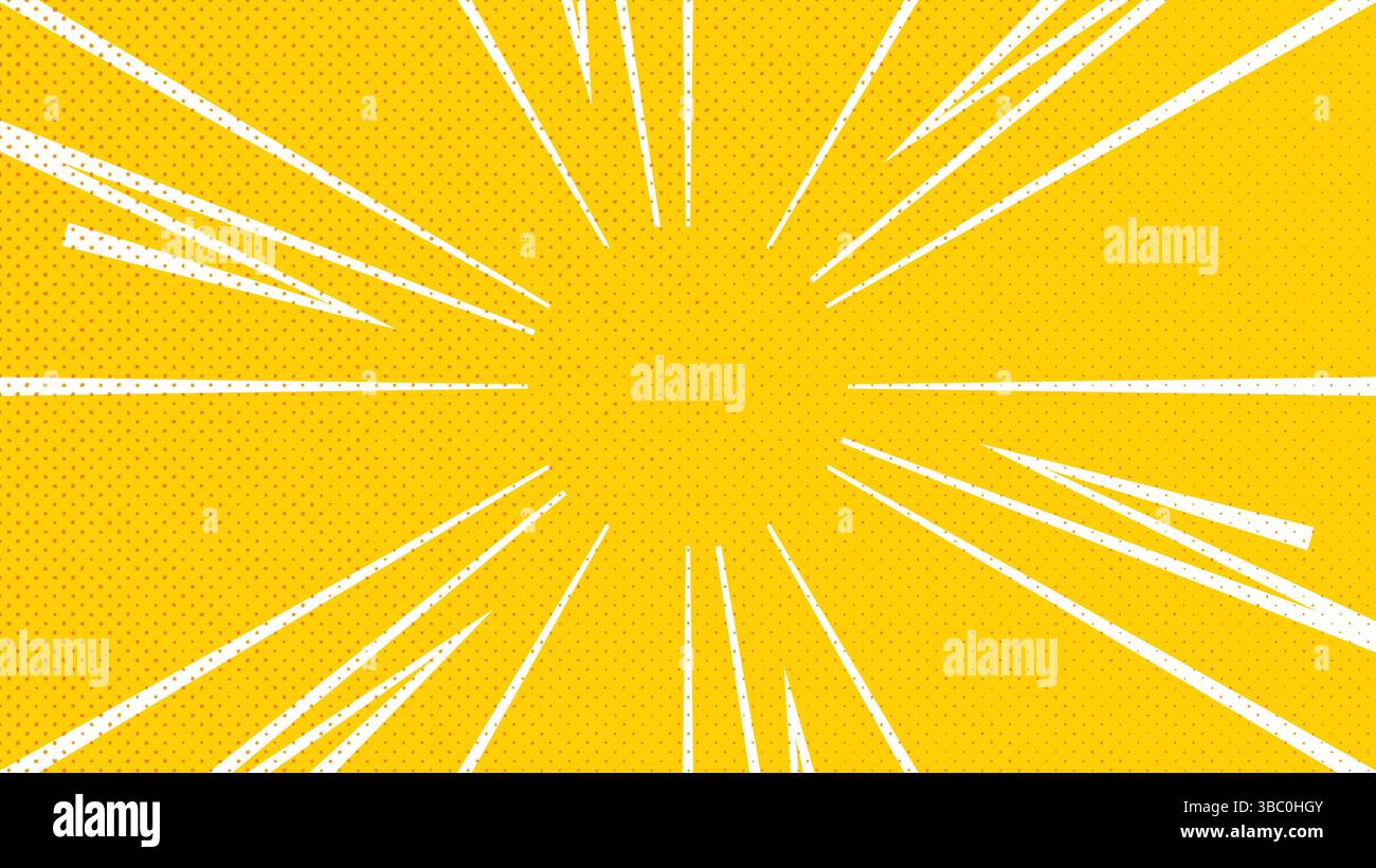 Yellow Starburst Comic Effect Background Stock Vector Image & Art - Alamy