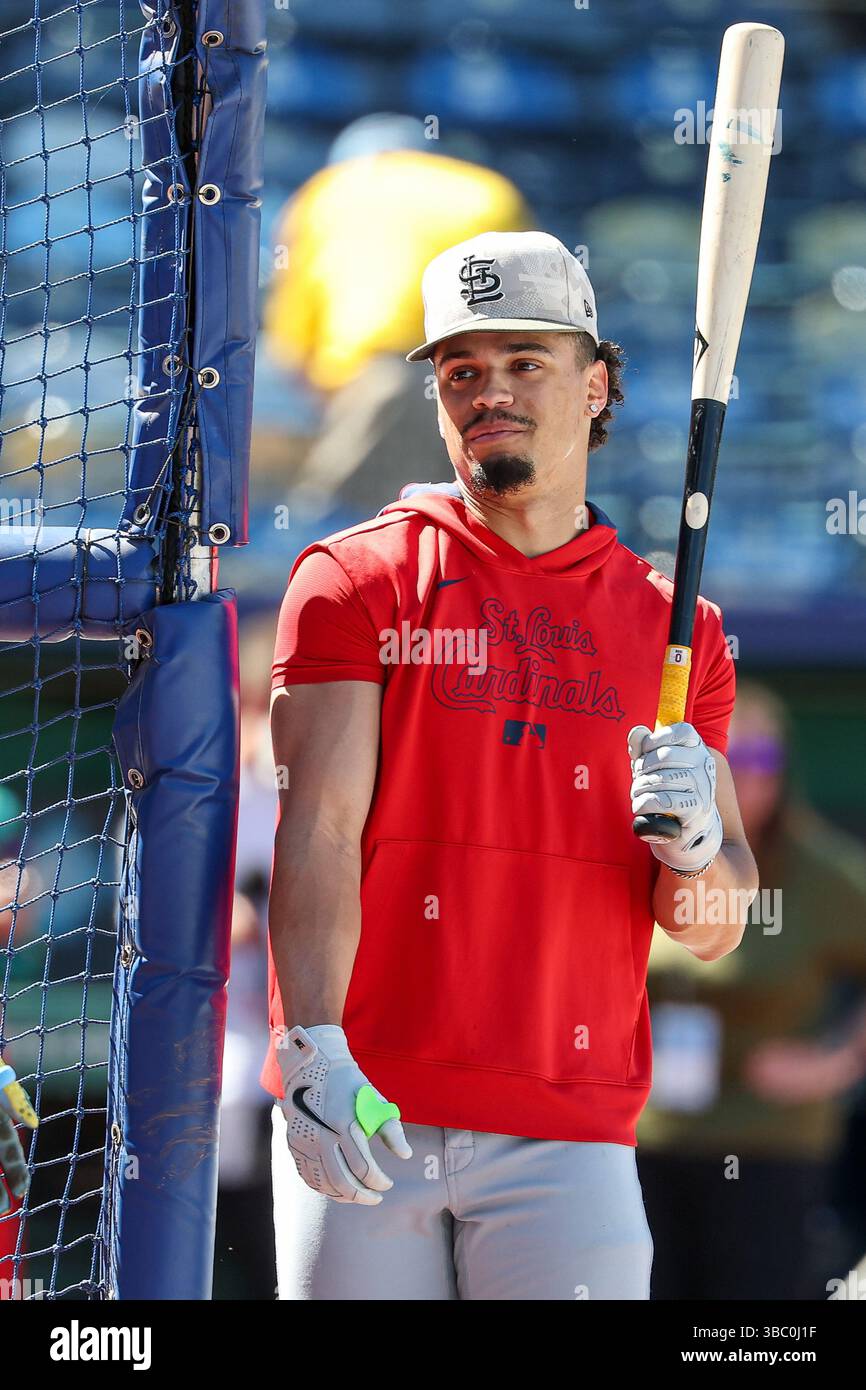 May 17, 2025: St. Louis Cardinals shortstop Masyn Winn (0) takes ...
