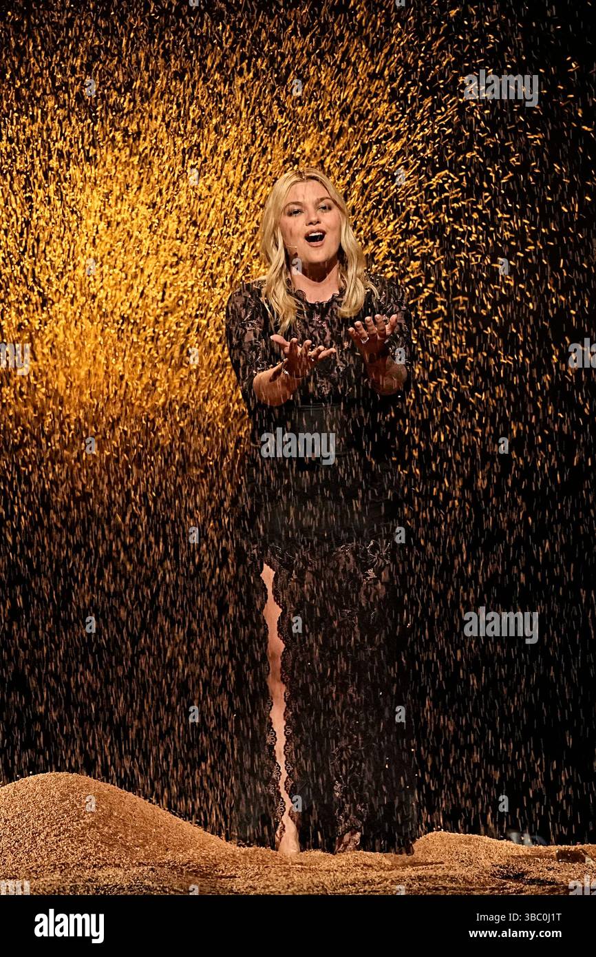 Louane from France performs the song "maman" during the Grand Final of ...
