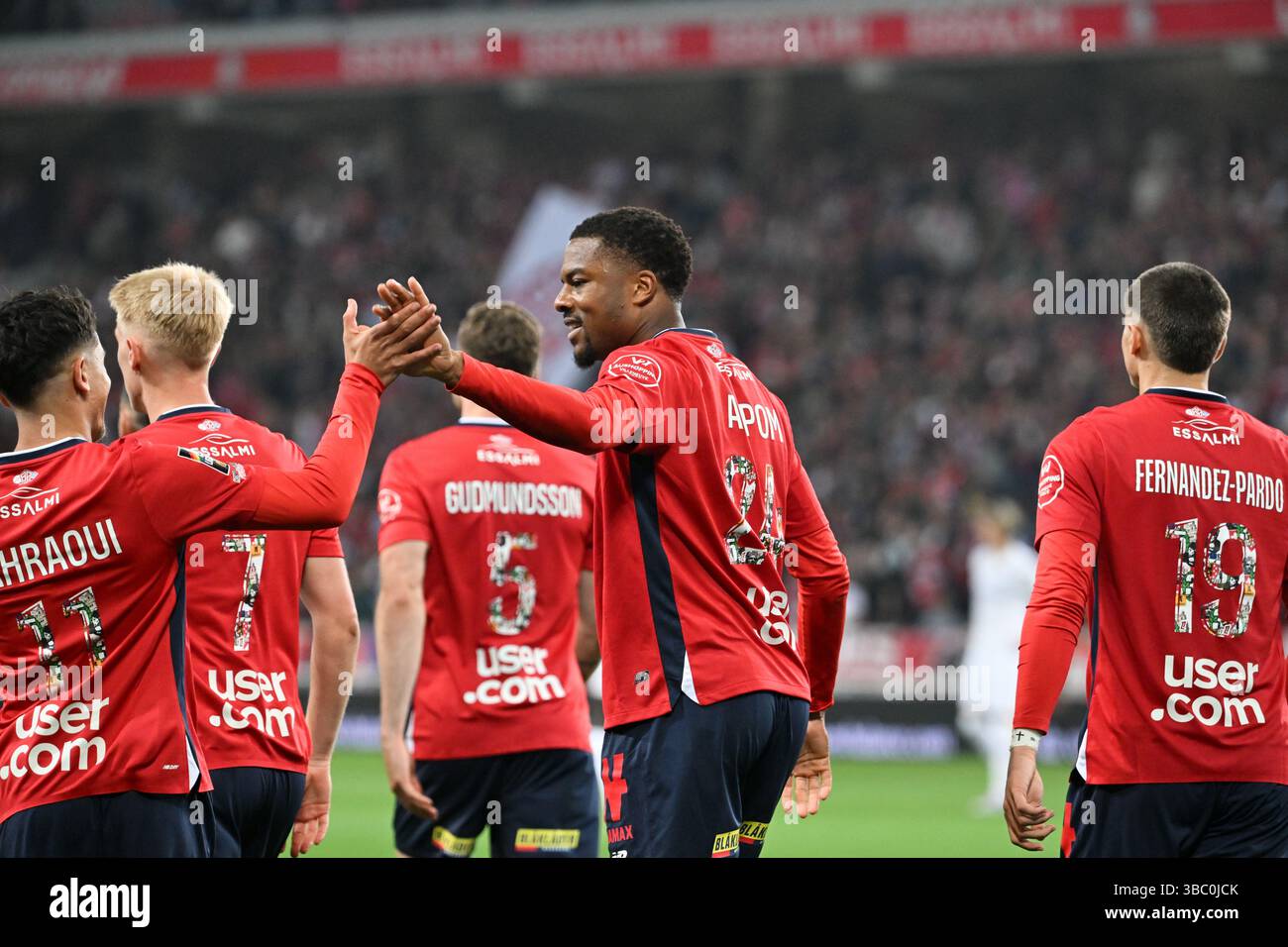 24 Chuba AKPOM (losc) during the Ligue 1 McDonald's match between Lille ...