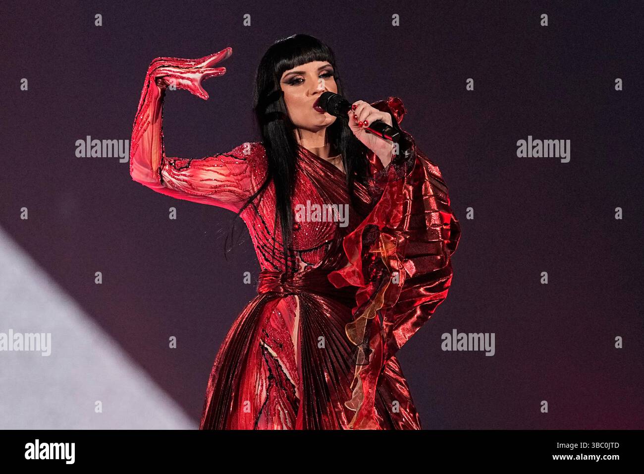 Shkodra Elektronike from Albania performs the song "Zjerm" during the ...
