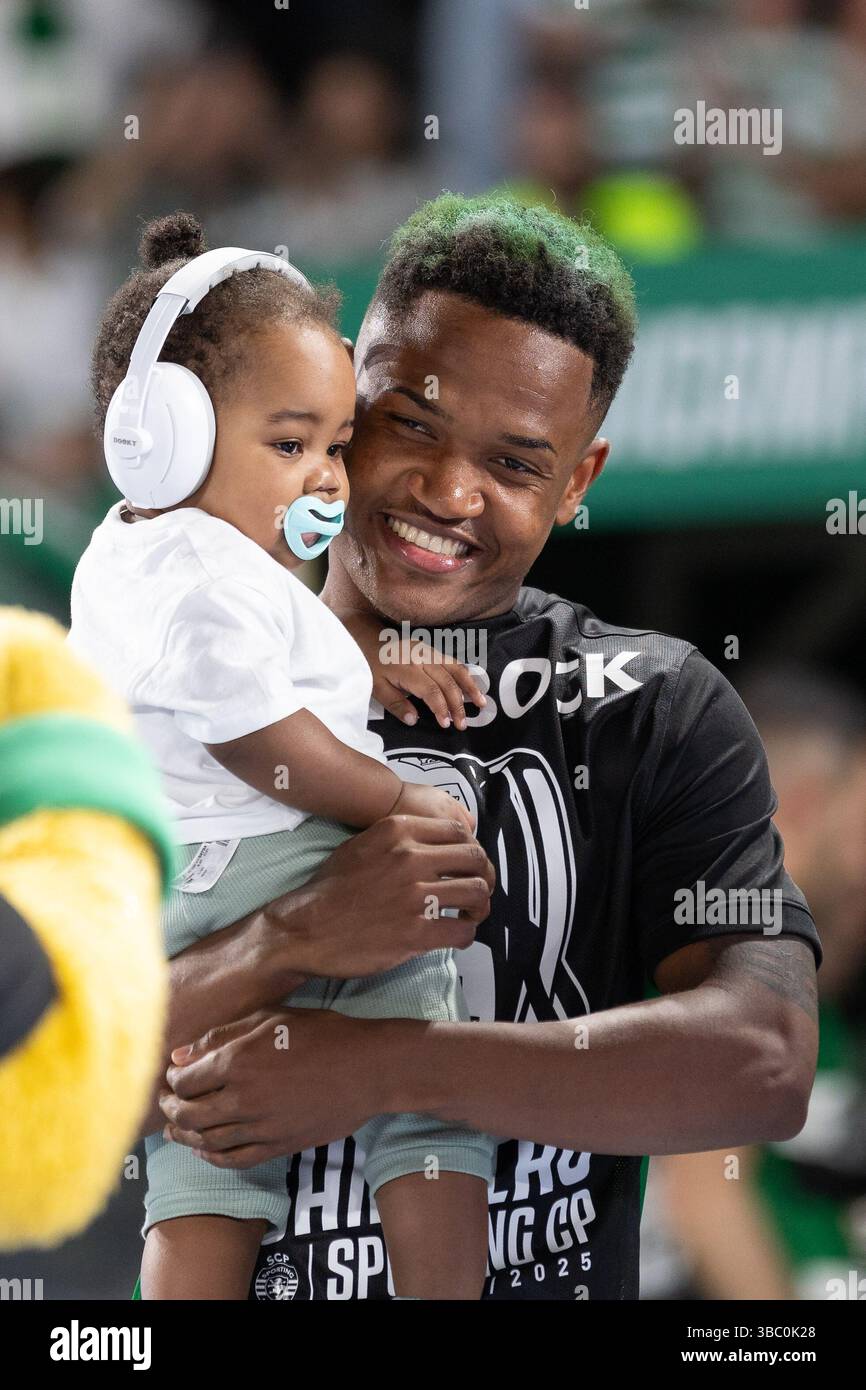 May 17, 2025. Lisbon, Portugal. Sporting defender from Mozambique GENY ...