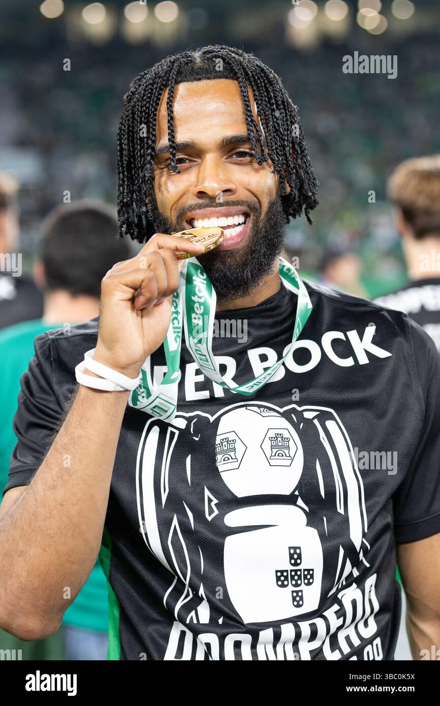 May 17, 2025. Lisbon, Portugal. Sporting defender from The Netherlands ...