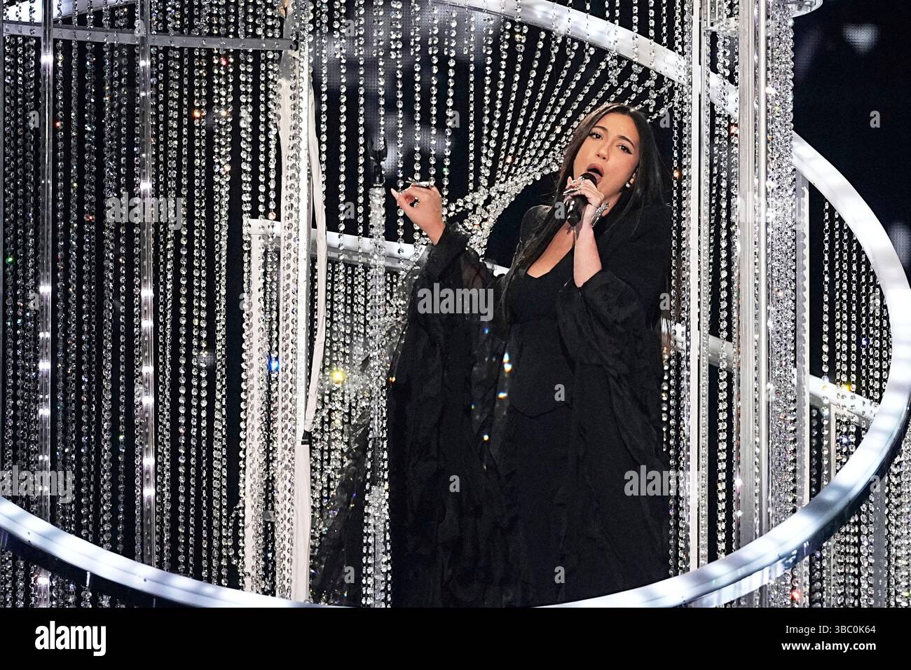 Yuval Raphael from Israel performs the song "New Day Will Rise" during ...
